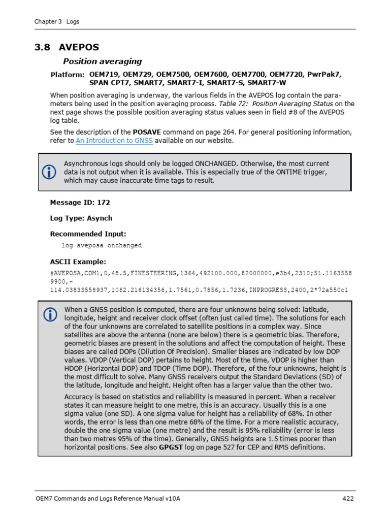 Novatel-OEM7-AVEPOS | PDF | Standard Deviation
