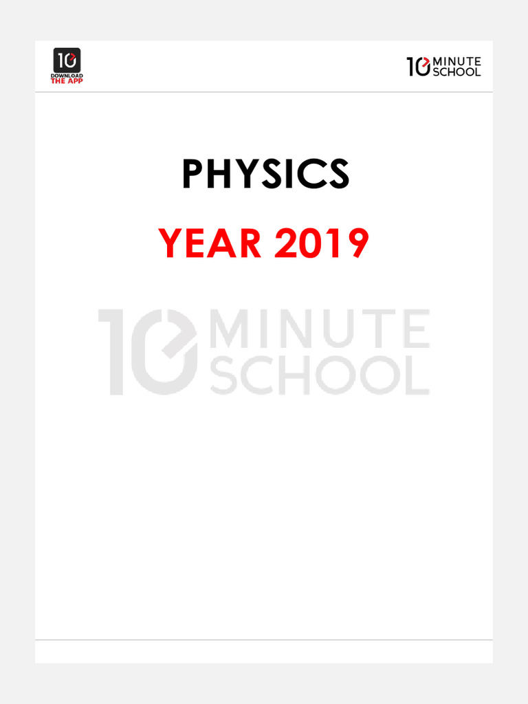SSC-All-Board-Question-Solution-2019-Physics | PDF