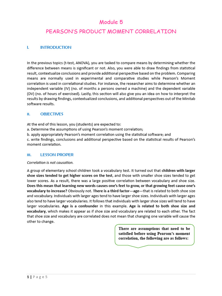 Module 5 Content Pdf Statistical Theory Statistical Analysis
