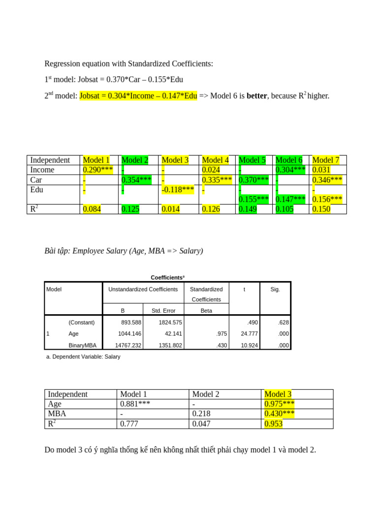 Bài tập Multicollinearity | PDF