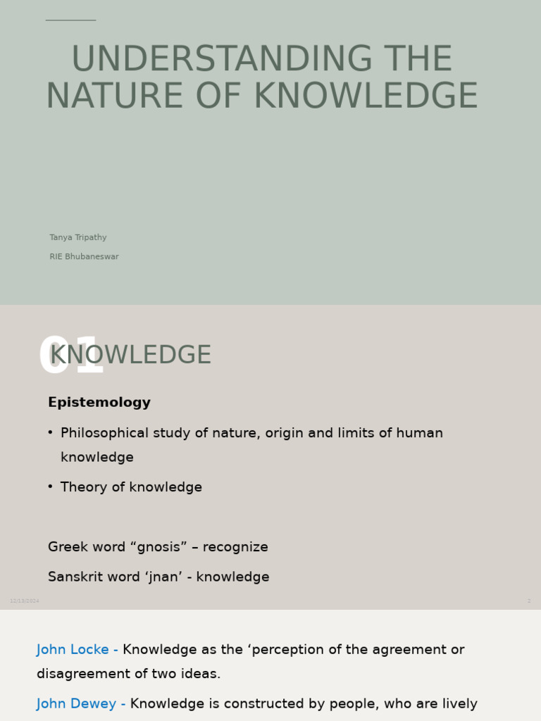 K & C (1) | PDF | Knowledge | Epistemology