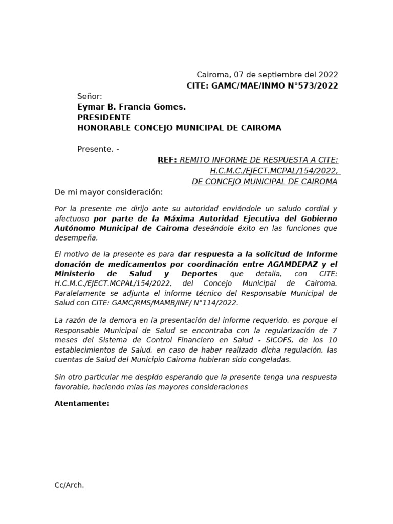 MAE - Concejo Municipal - CEASS | PDF