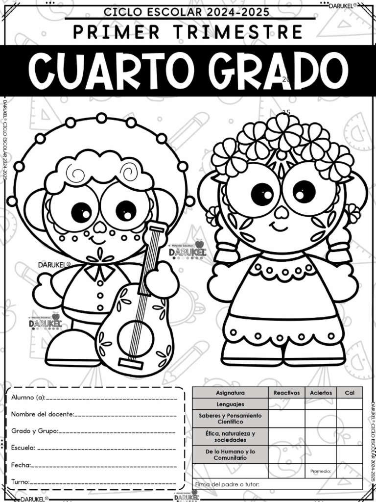 Examen 4° Trim1 | PDF | Coma | Cómics