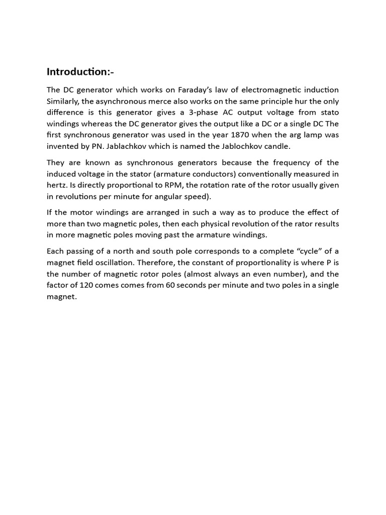 IAM Micro Project Edited by Yash | PDF | Electric Generator | Electric Motor