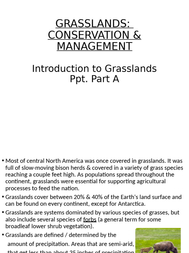 Grasslands+Cons+and+Mgmt+Part+A | PDF | Grassland | Savanna