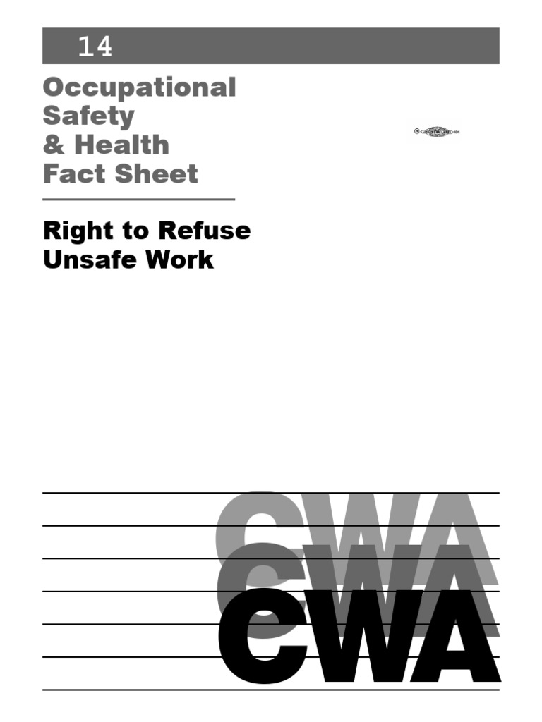 Right to Refuse Unsafe Work | PDF