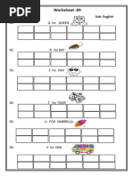 Circle First Letters Worksheets | PDF