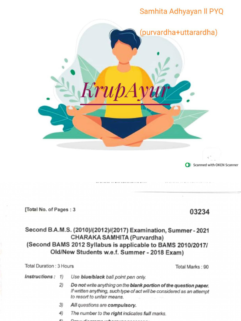 Samhita Adhyan II Pyq | PDF