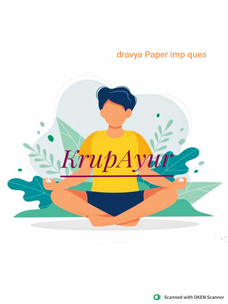 Dravya Imp Question | PDF
