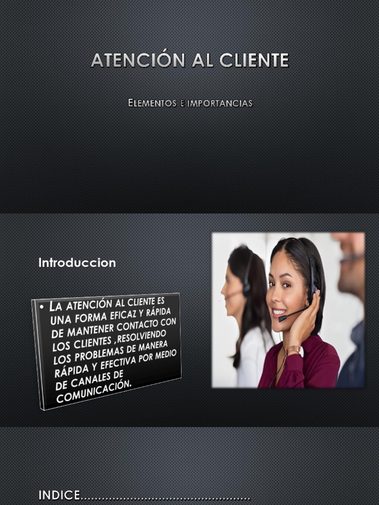 atencion al cliente | PDF