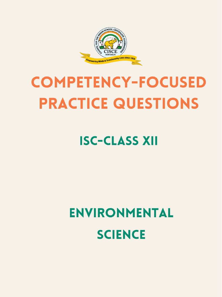 ISC-Environmental-Science-XII | PDF | Sustainability | Environmental ...