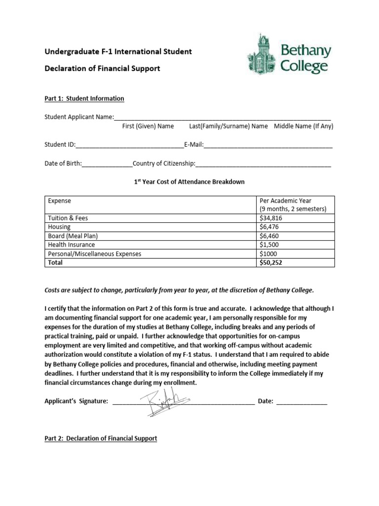 Financial-Declaration-2023-2024.Fillable (1) | PDF