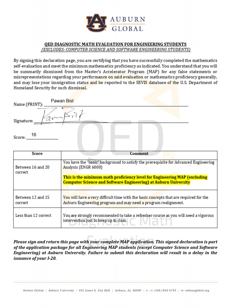 AU 17 PG - Math-Self-Evaluation | PDF | Mathematics | Applied Mathematics