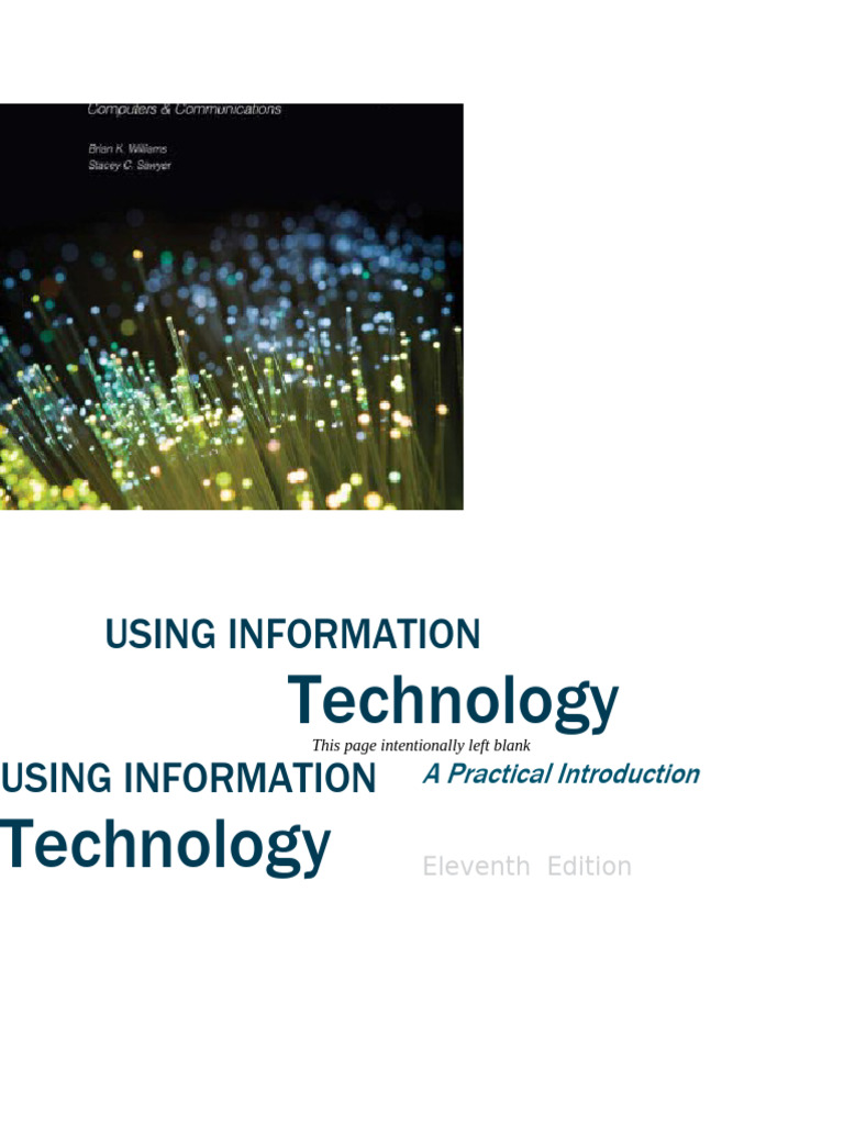 Williams & Sawyer 2015 Using Information Technology - A Practical Introduction To Computers ...