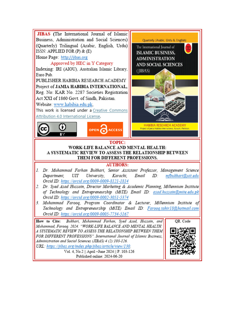 130-Article Text-327-1-10-20240629 | PDF | Occupational Burnout | Mental Health