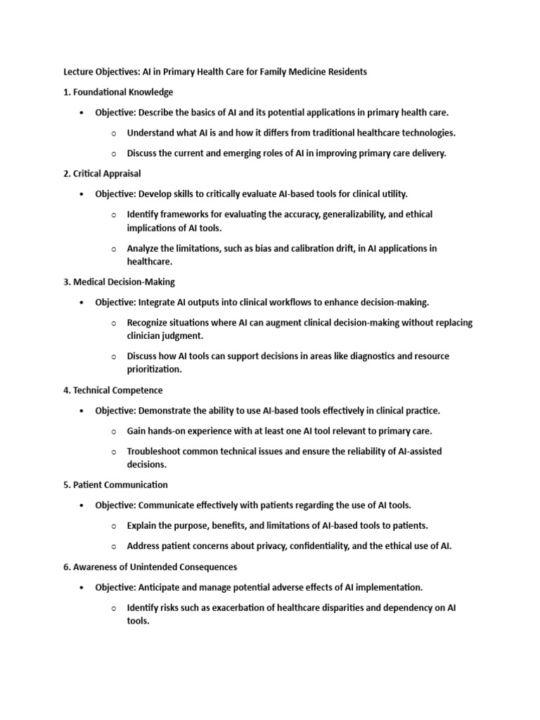 Lecture Objectives AI in FM | PDF | Artificial Intelligence ...