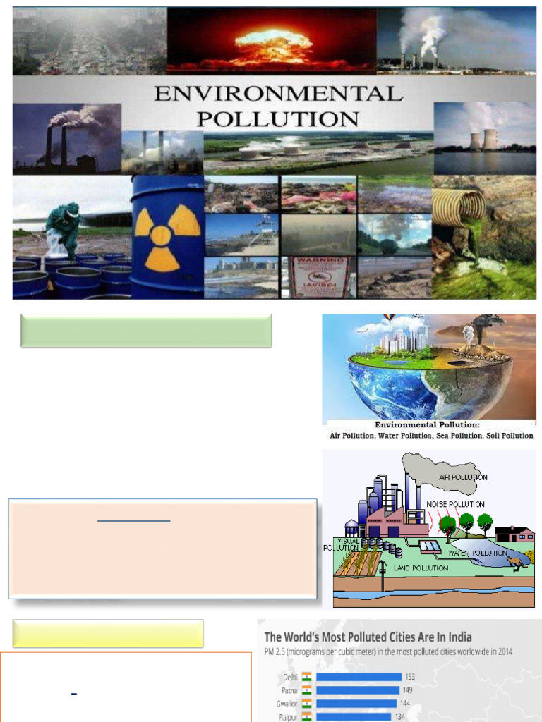 Types and Solutions for Environmental Pollution | PDF | Pollution | Air ...