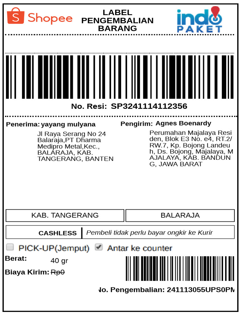 Get Return Label | PDF