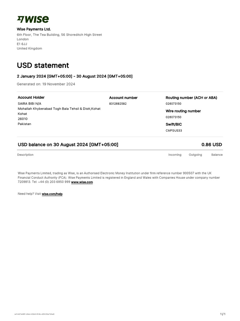 Statement 46427061 USD 2024-01-02 2024-08-30 | PDF