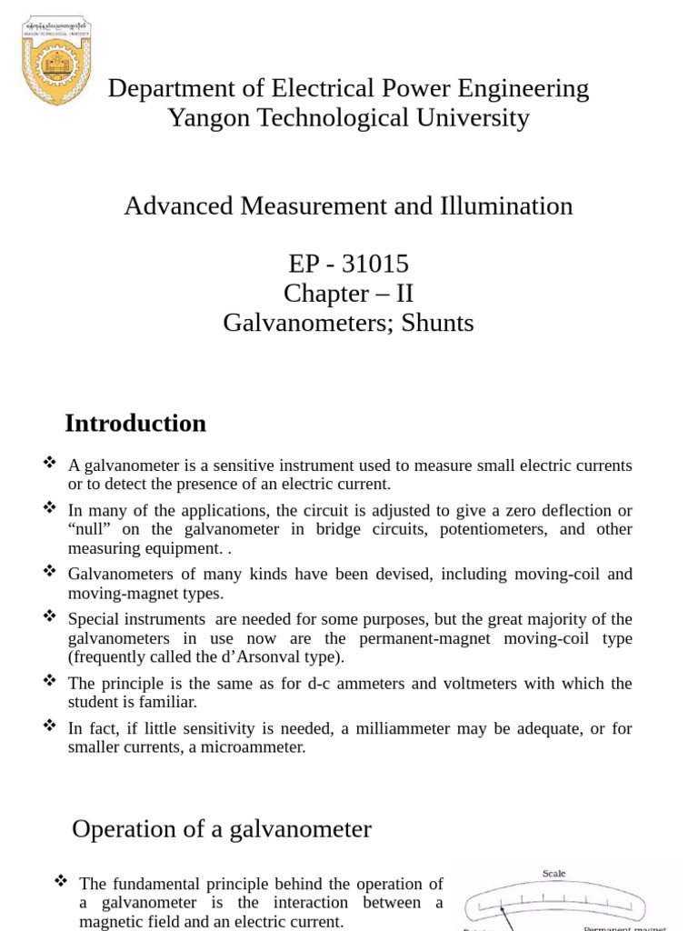 Chapter 2 Galvanometers 6864d3b4 f763 4dbc 8119 9802cc1bdbfb | PDF | Electrical Engineering ...