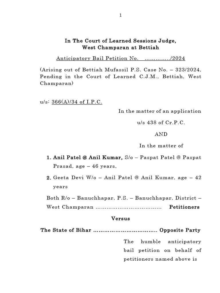 Anticipatory Bail | PDF | Bail | Crimes