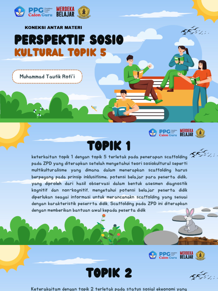 T.5. Koneksi Antar Materi Persektif Sosio Kultural | PDF
