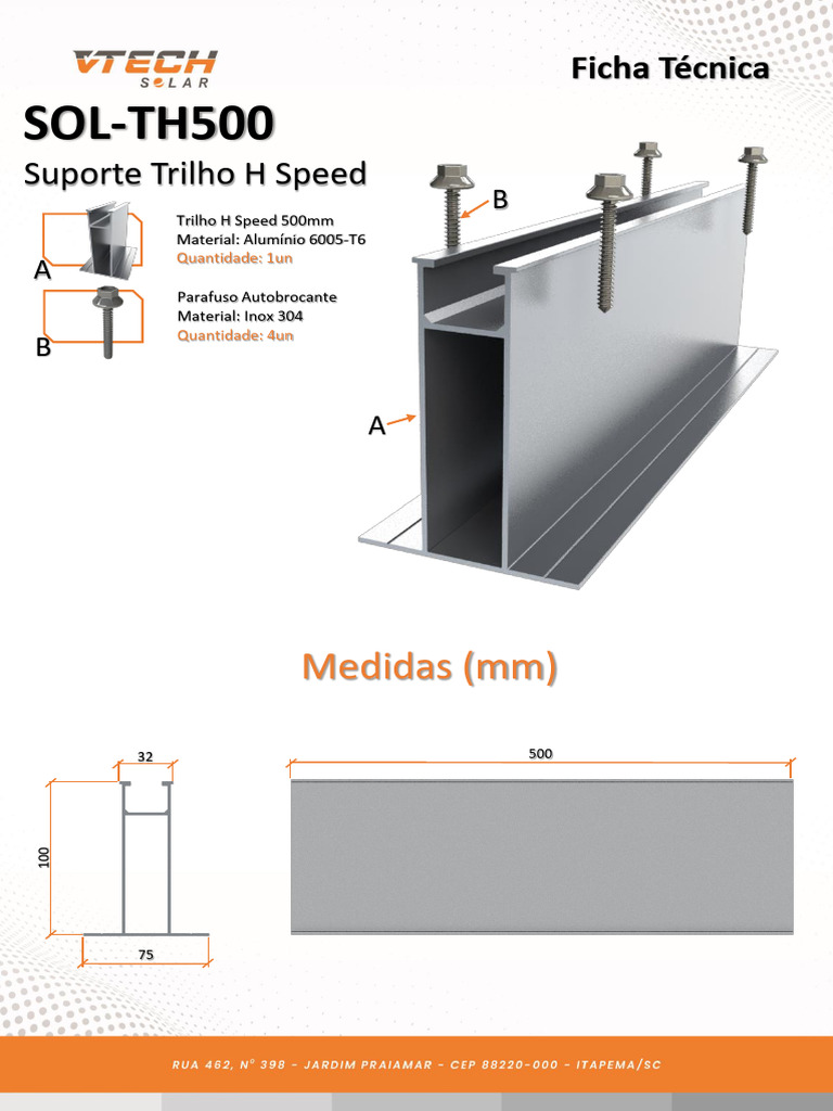Ficha Técnica Sol-th500 | PDF