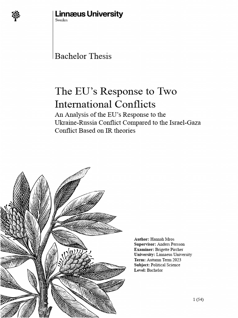 FULLTEXT01 | PDF | Validity (Statistics) | International Relations