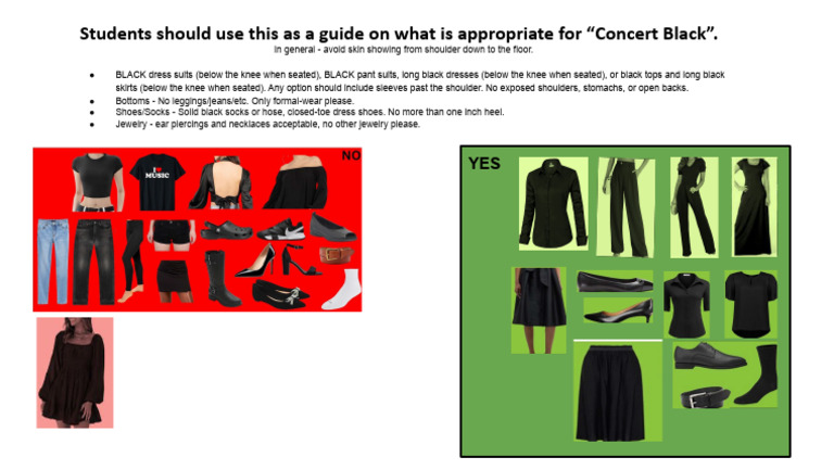 Girls Guide To Concert Black | PDF