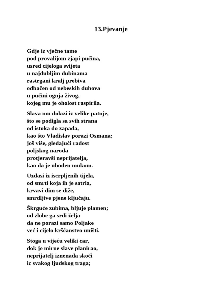 13 Pjevanje | PDF
