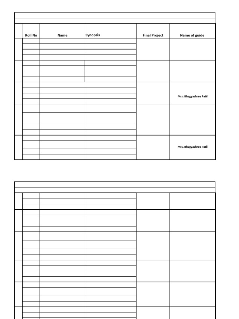 Capstone Guide-Allocation-List | PDF | Service Industries
