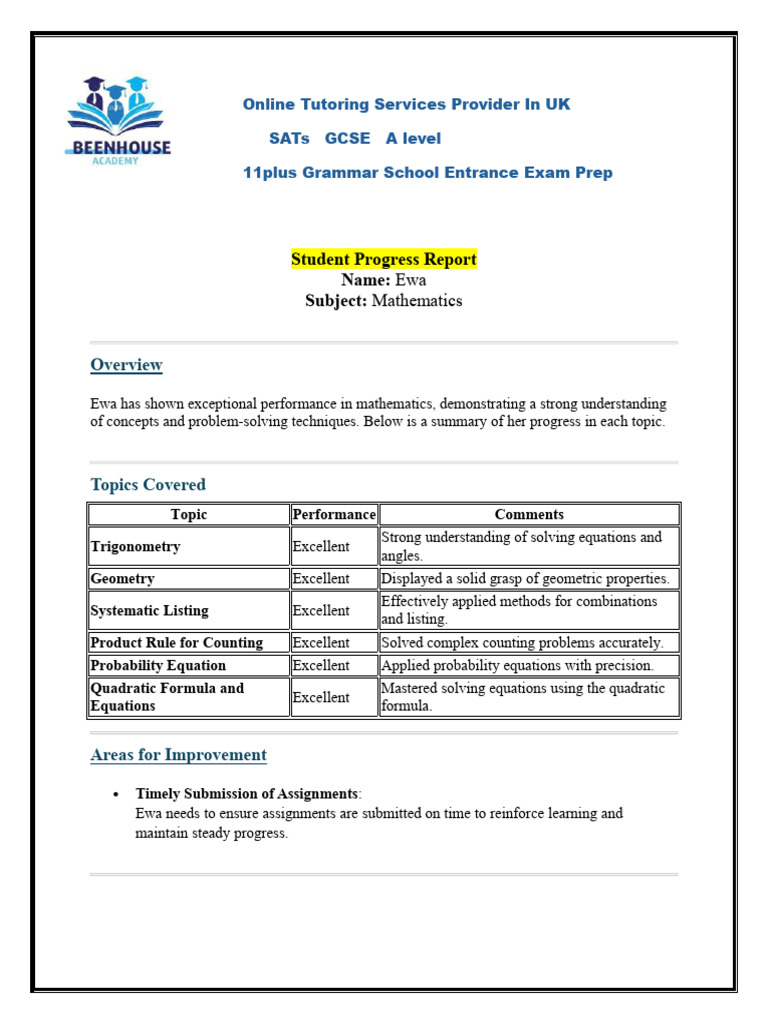 Aleah's Maths Report (Oct) | PDF | Mathematics | Equations