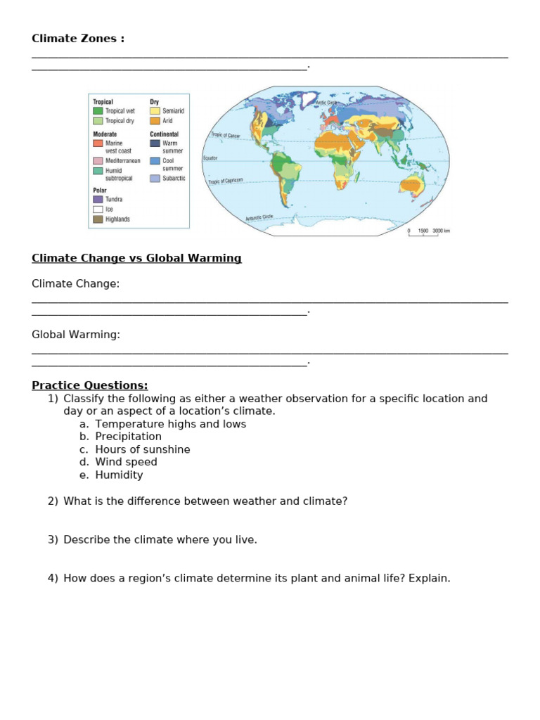 Understanding Climate Zones and Change | PDF