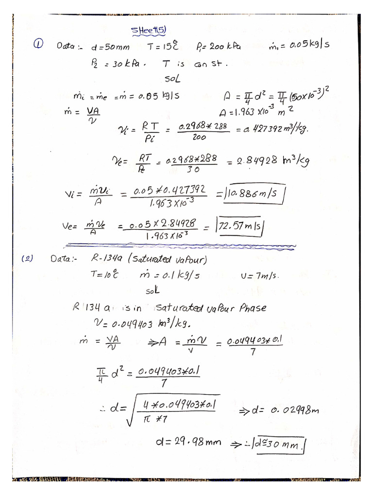 Sheet 5 Thermo | PDF