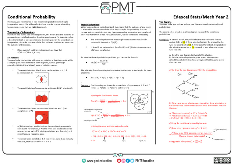 Conditional Probability Explained | PDF | Probability | Probability And ...