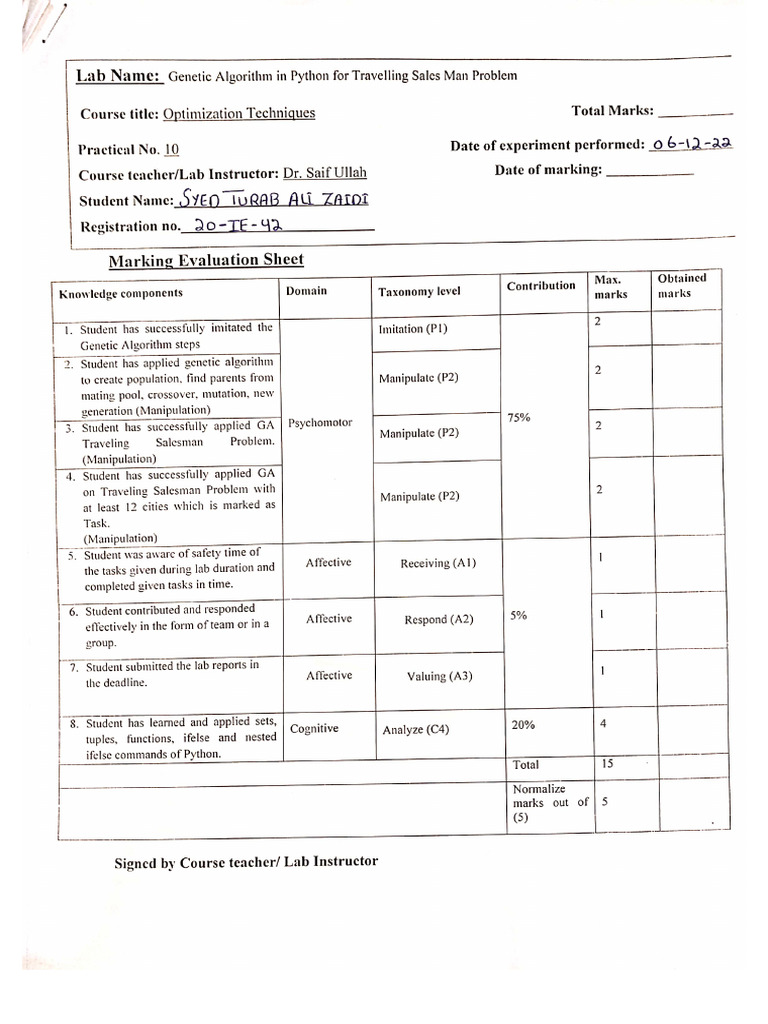 OT Lab 10,11,12 Handwritten | PDF