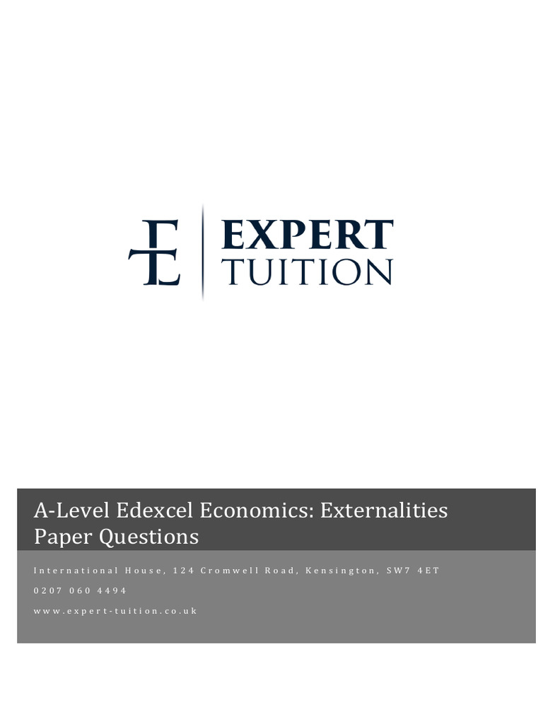 Externalities- | PDF