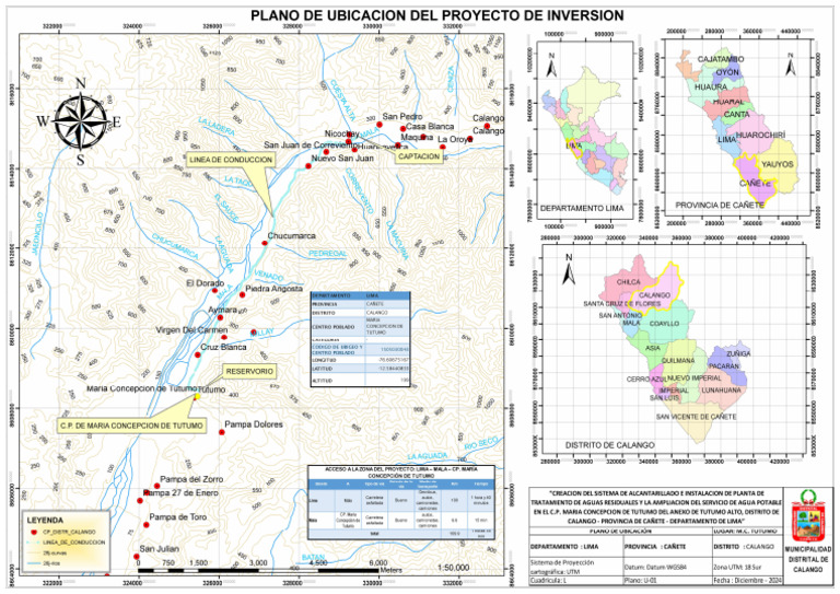 Ubicacion Saneamientop Tutumo | PDF