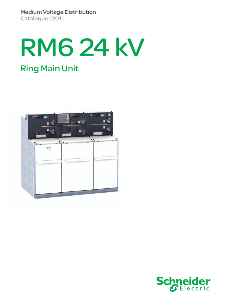 RM6 - Rmu 24KV 2011 | PDF | Electrical Substation | Insulator (Electricity)