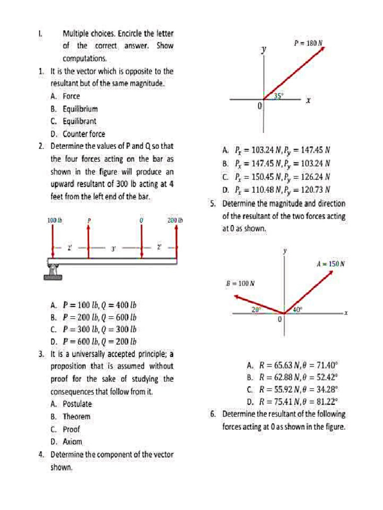 Static Final Exam 2022 | PDF
