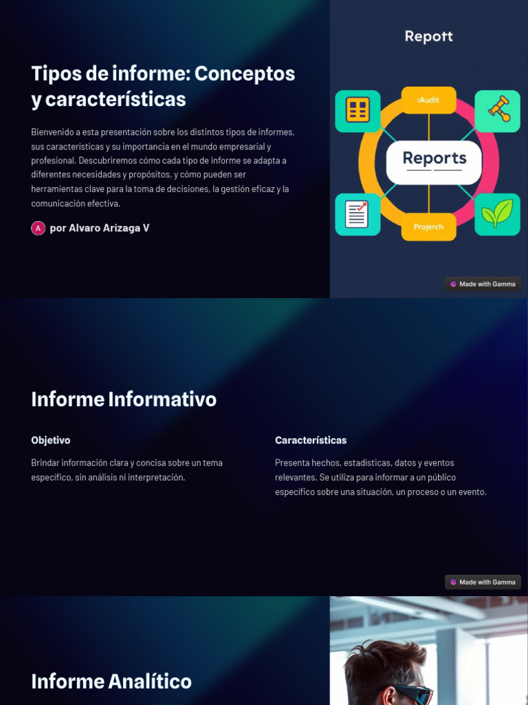 Tipos de Informe Conceptos y Caracteristicas | PDF | Sustentabilidad ...