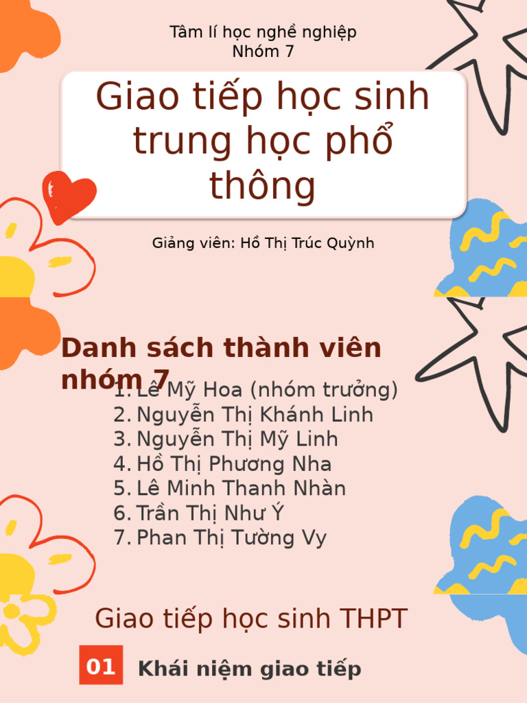 NHÓM 7-GIAO TIẾP CỦA HS THPT | PDF