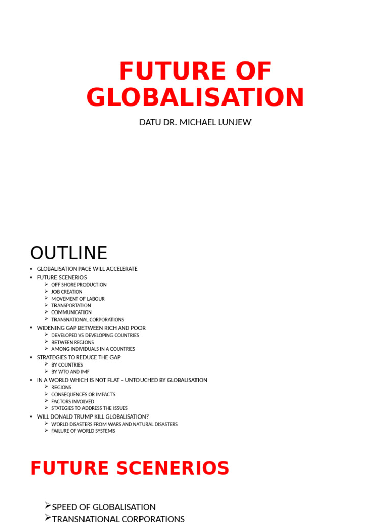 Future of Globalisation-280517 - 053544 | PDF | Globalization | Developing Country