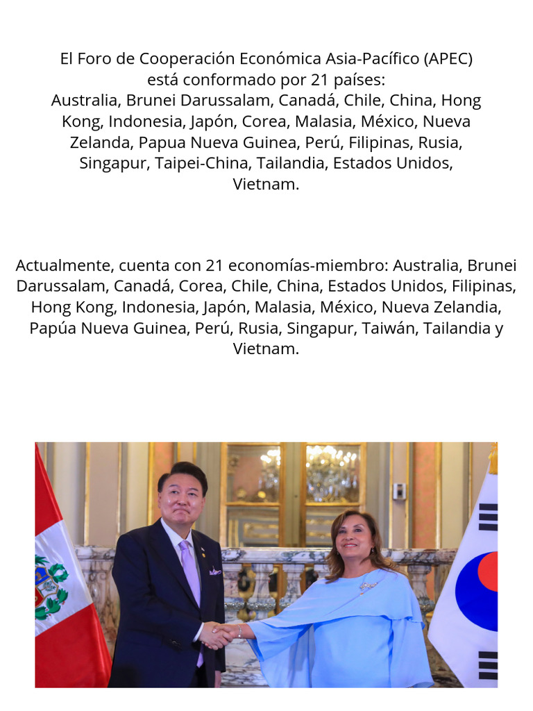 Miembros del APEC 2023 | PDF