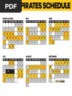 Pittsburgh Pirates 2025 Game Schedule | PDF
