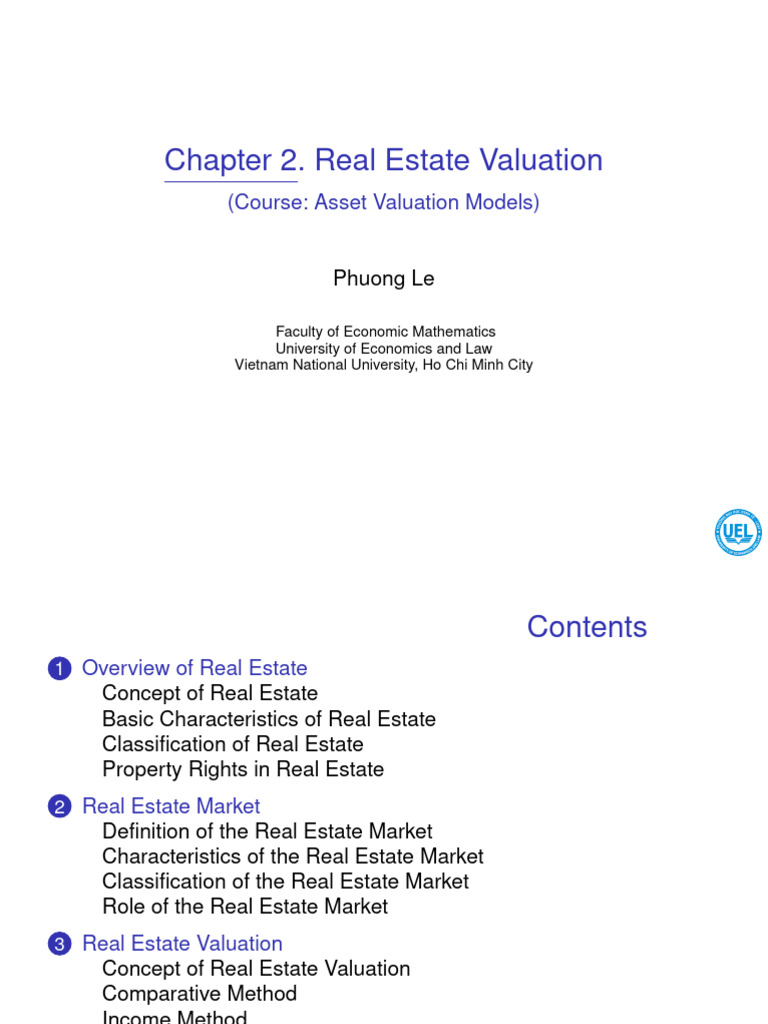 Asset Valuation Models - C2 | PDF | Real Estate Appraisal | Market (Economics)