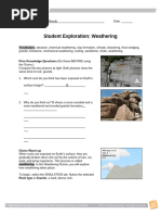 Weathering Gizmo Exploration Guide | PDF | Weathering | Rock (Geology)