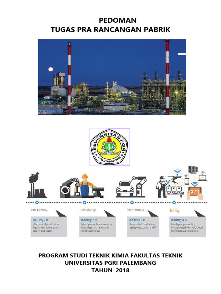 Pedoman tugas pra rancangan pabrik | PDF