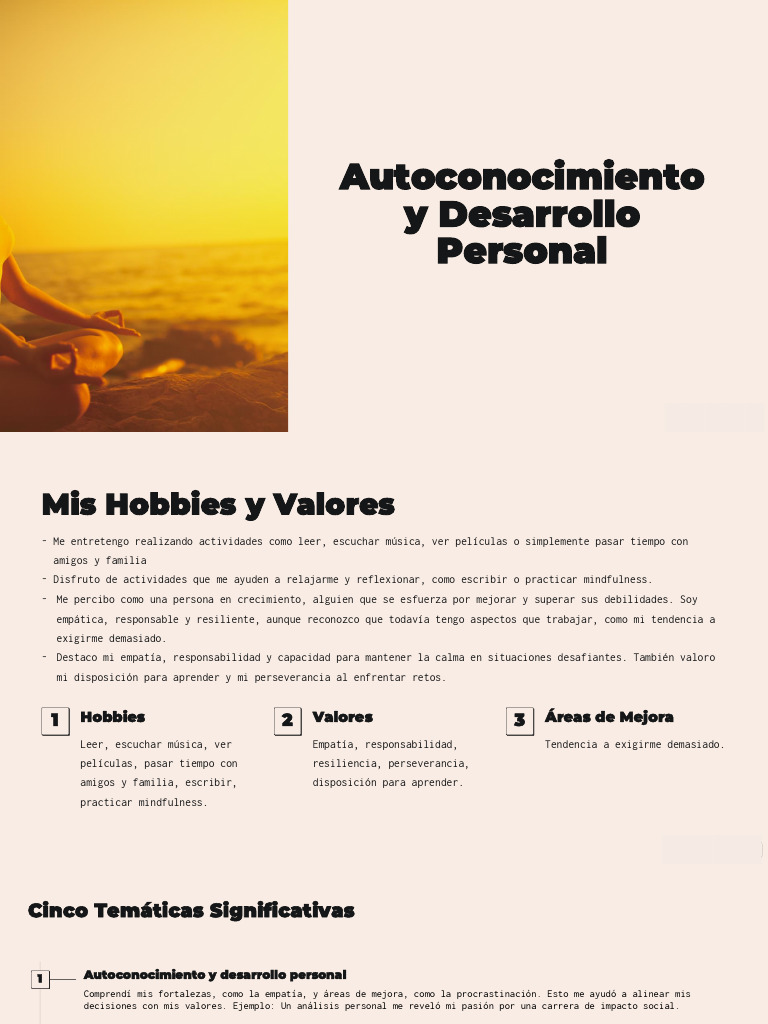 Autoconocimiento y Desarrollo personal-UPV | PDF | Sicología | Cognición