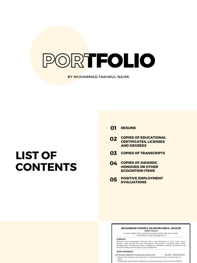 Latest Portfolio | PDF